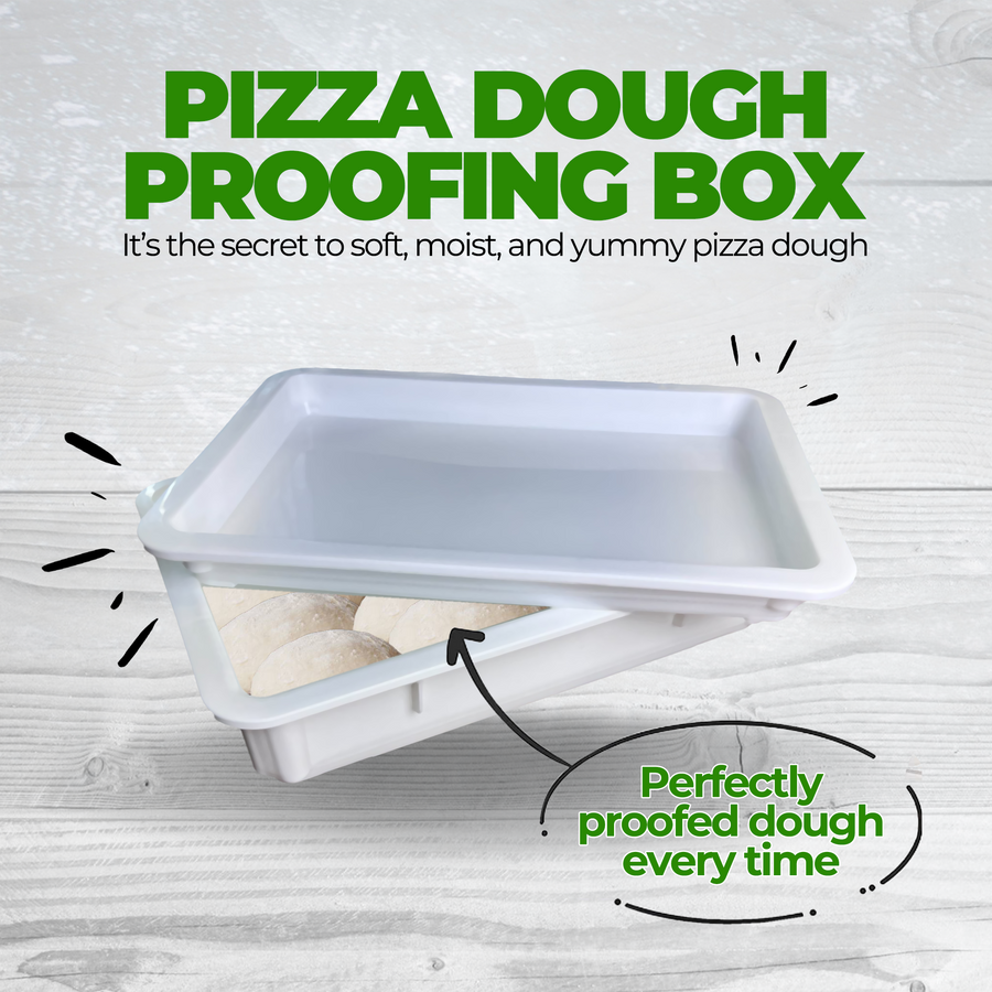Pizza Dough Proofing Box - Stackable Commercial Quality Trays with Lid